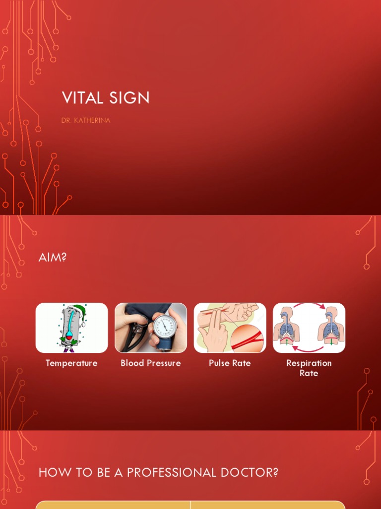 Vital Signs Guide for Doctors | PDF | Fever | Pulse