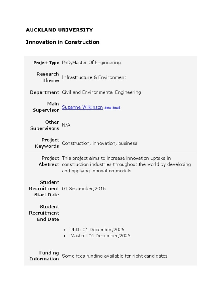 Construction Management Topics | PDF | Doctor Of Philosophy | Building ...
