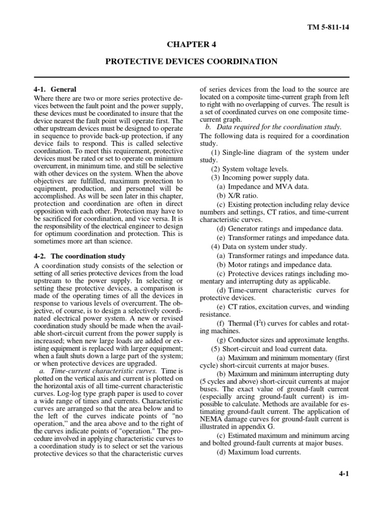 Protective Device Coordination US Bureau Guide | PDF