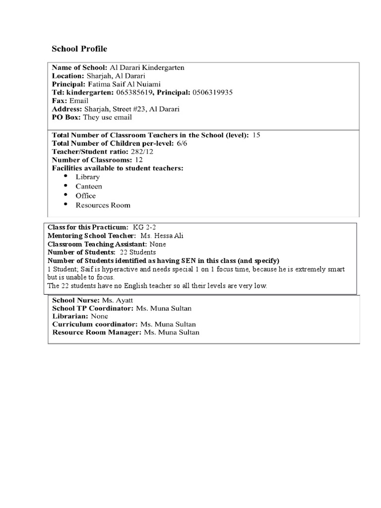 School Profile | PDF