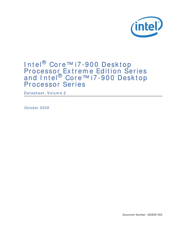 Core I7 | PDF | Central Processing Unit | Computer Data