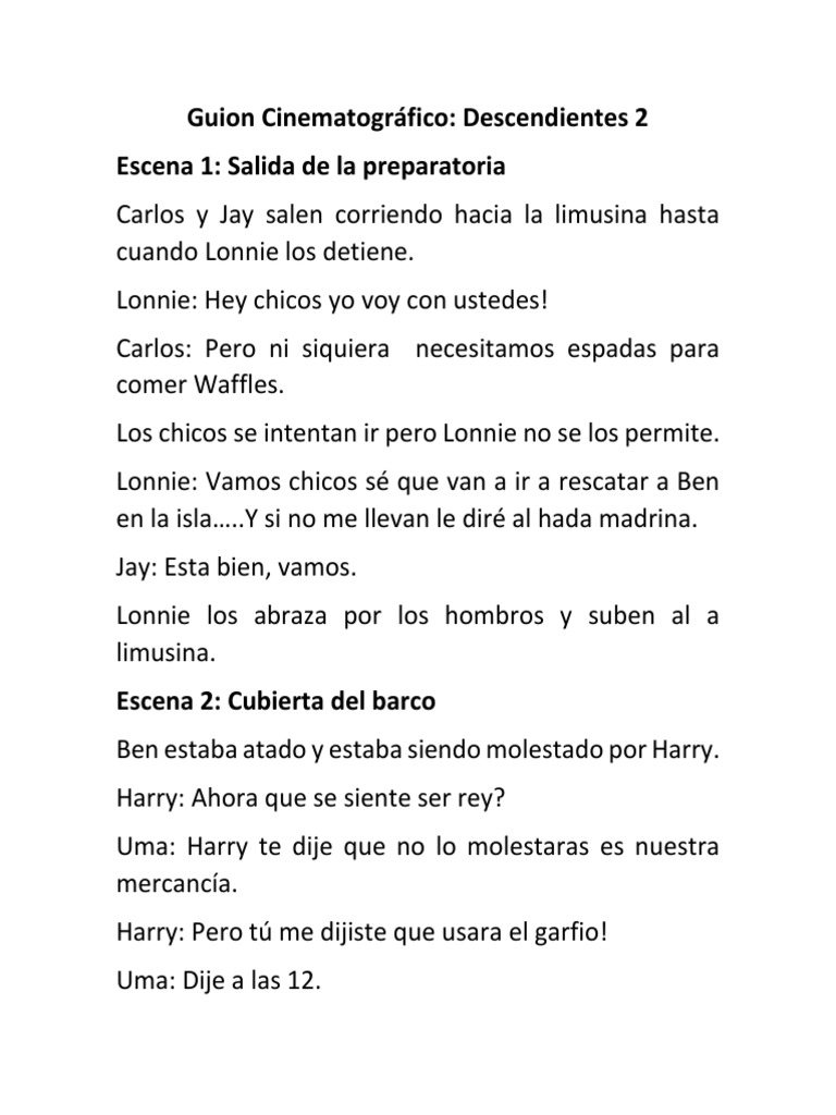 Guion Cinematográfico | Ocio