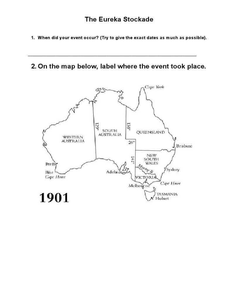 Significant Event Adjusted Scaffold - Eureka Stockade | PDF