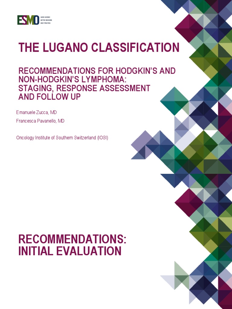 ESMO E Learning the Lugano Classification Recommendations for Hodgkins ...