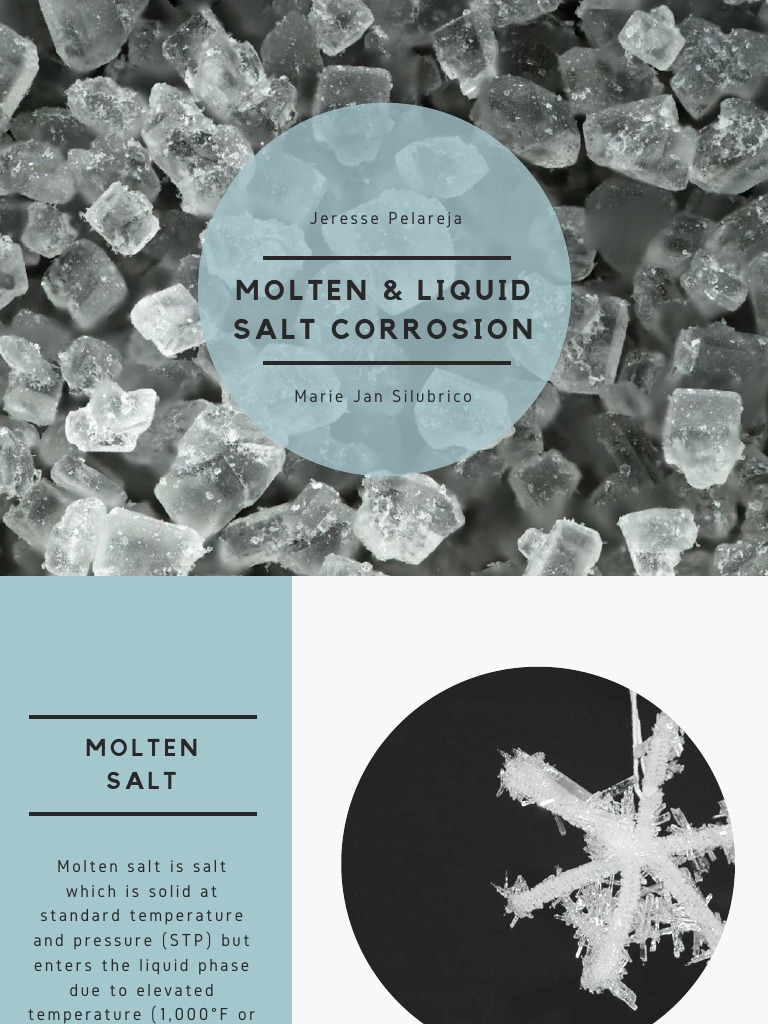 Molten & Liquid Salt Corrosion PDF | PDF | Corrosion | Iron