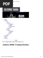 Anthony Ditillo High Volume Low Rep Program | PDF | Strength Training ...