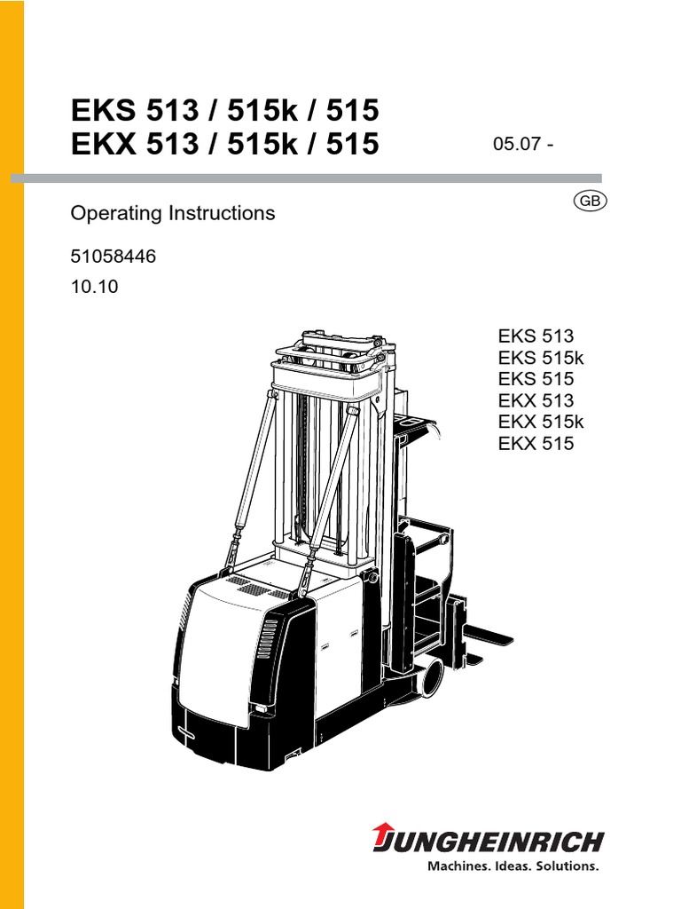 EKS 513 / 515k / 515 EKX 513 / 515k / 515: Operating Instructions | PDF ...