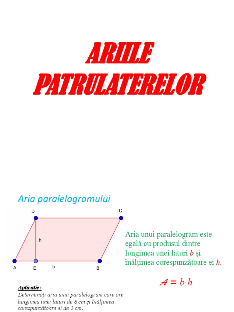 Ariile Patrulaterelor | PDF