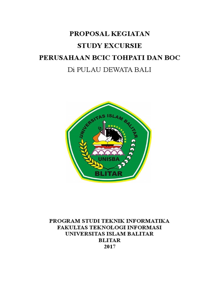 PROPOSAL Study Tour.. | PDF