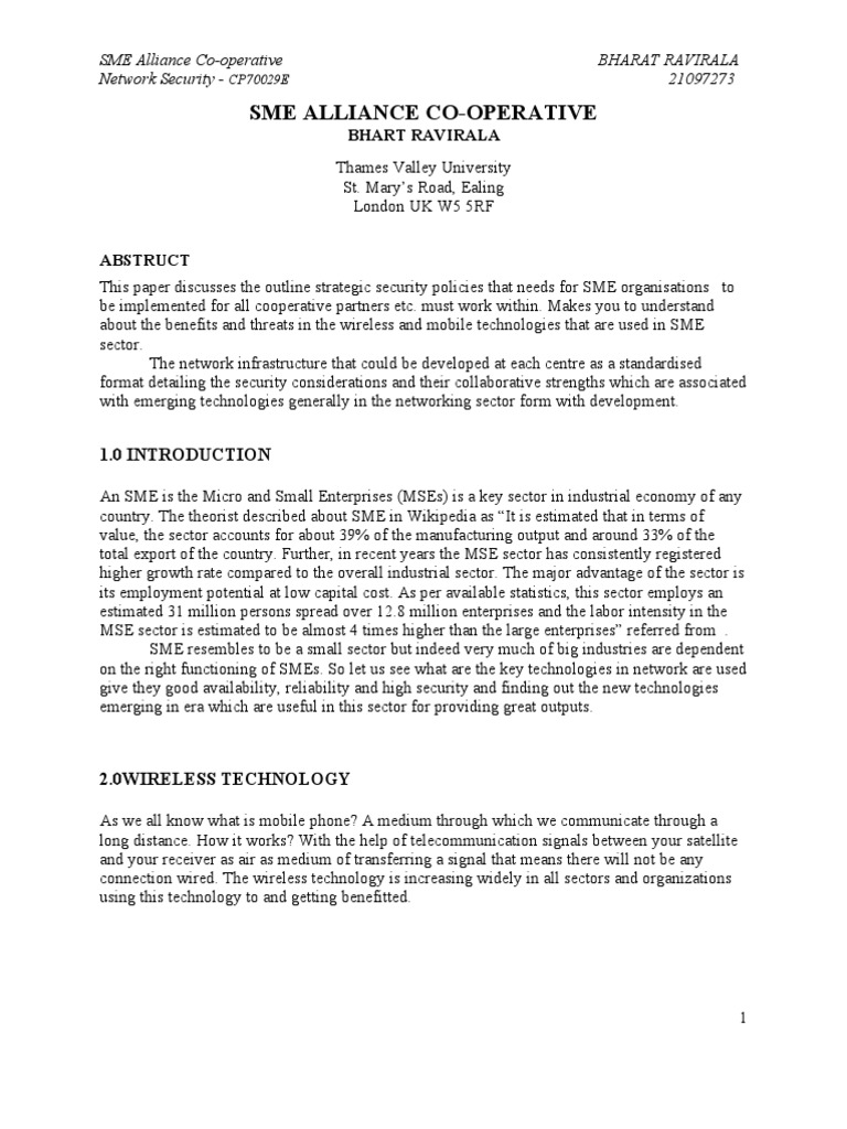 SME Alliance Co | PDF | Network Switch | Wireless Lan