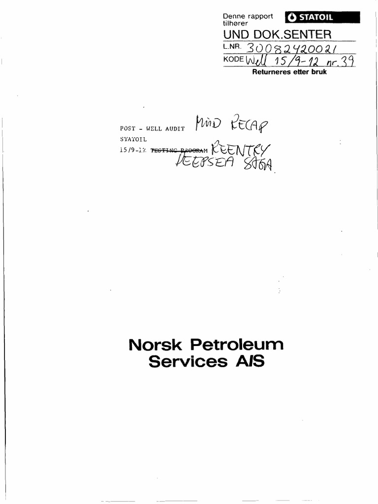 516 15-9-12 R Completion Workover Report | PDF | Blowout (Well Drilling ...