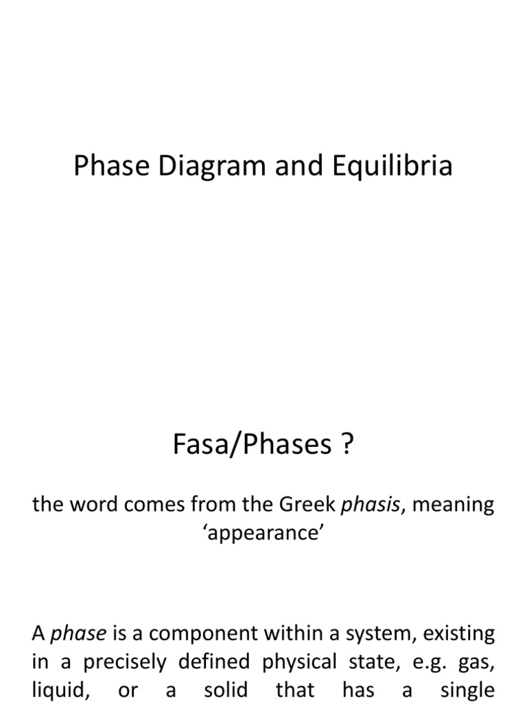 Phase Diagram and Equilibria | PDF | Phase (Matter) | Phase Diagram