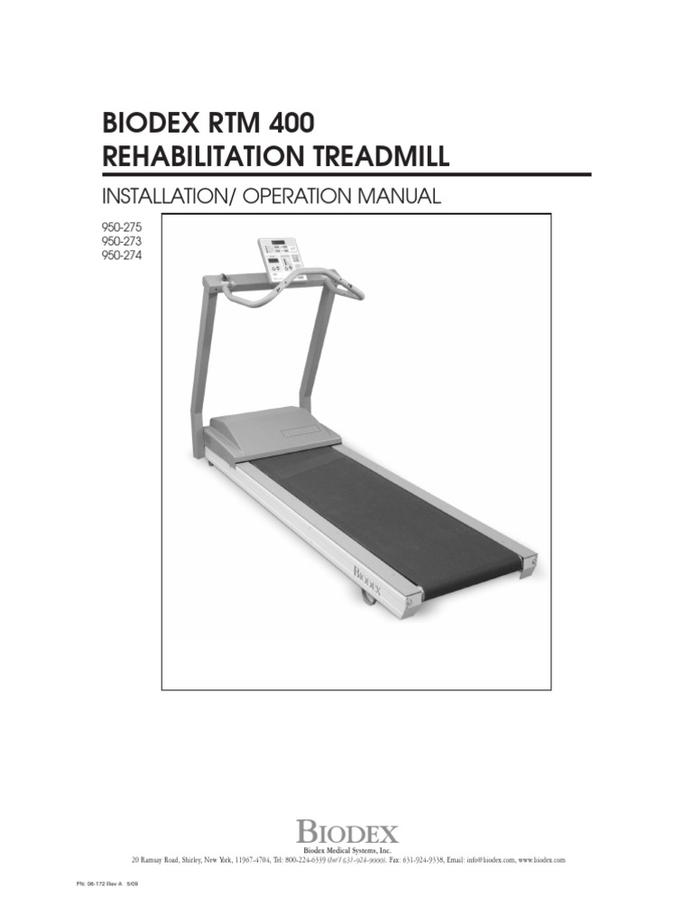 Biodex RTM 400 | PDF | Physical Therapy | Electric Motor