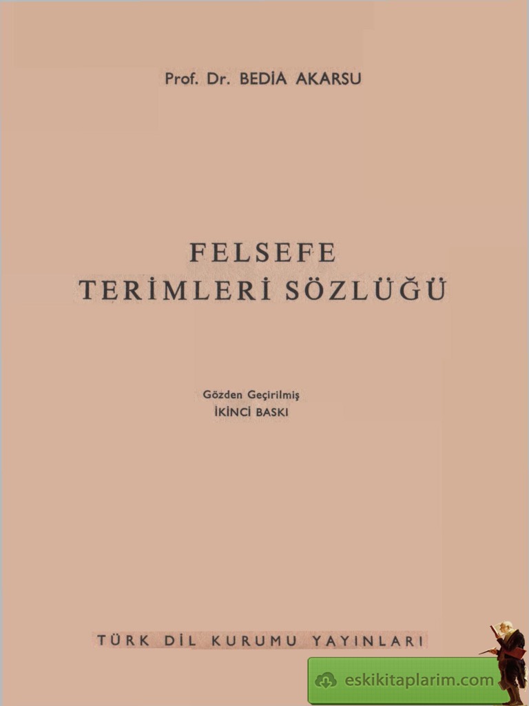 Bedia Akarsu - Felsefe Terimleri S - ZL | PDF