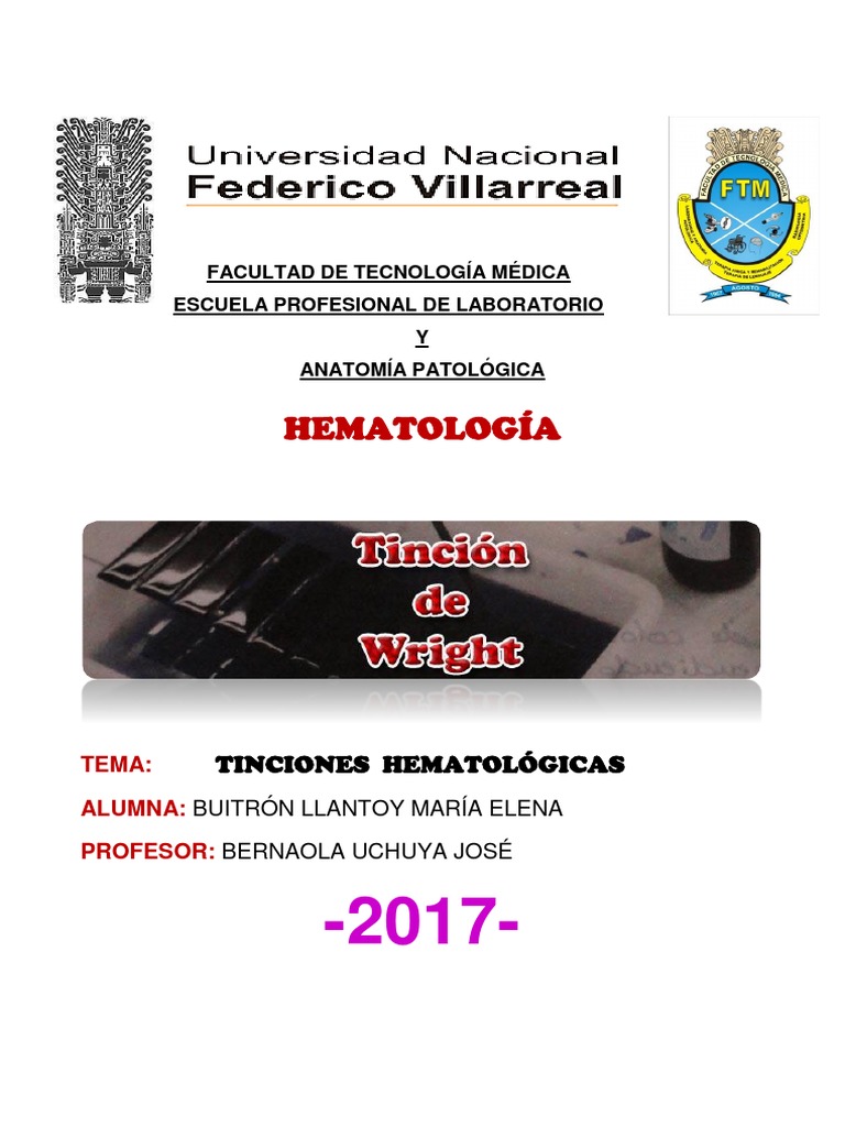 Tincion de Wright | PDF | Tinción | Leucocito