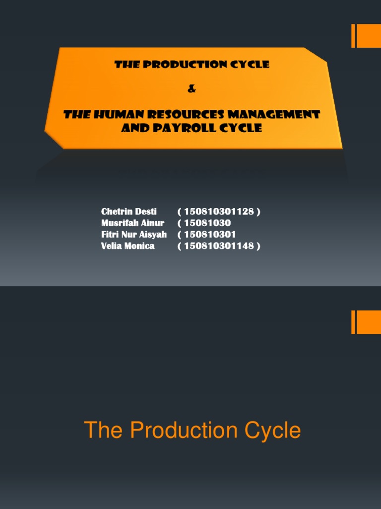 Understanding the Production Cycle | PDF | Product Lifecycle | Cost ...