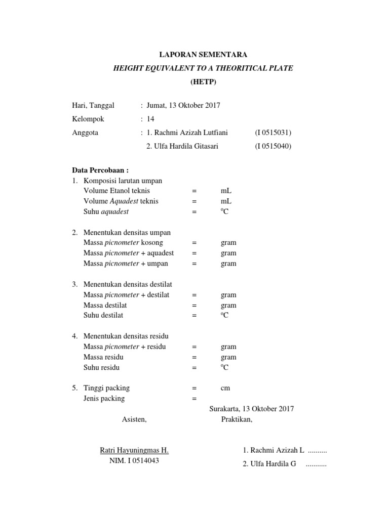 HETP Analysis Report - October 2017 | PDF