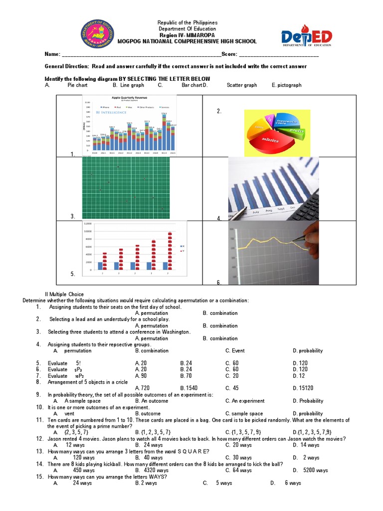 4th PT MATH 8 | PDF | Permutation | Teaching Mathematics
