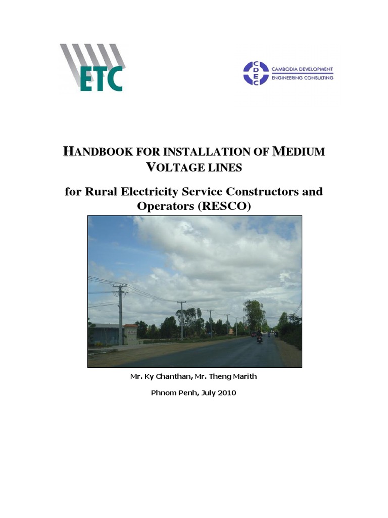 Medium Voltage Line Installation Guide | PDF | Transformer | Electric ...