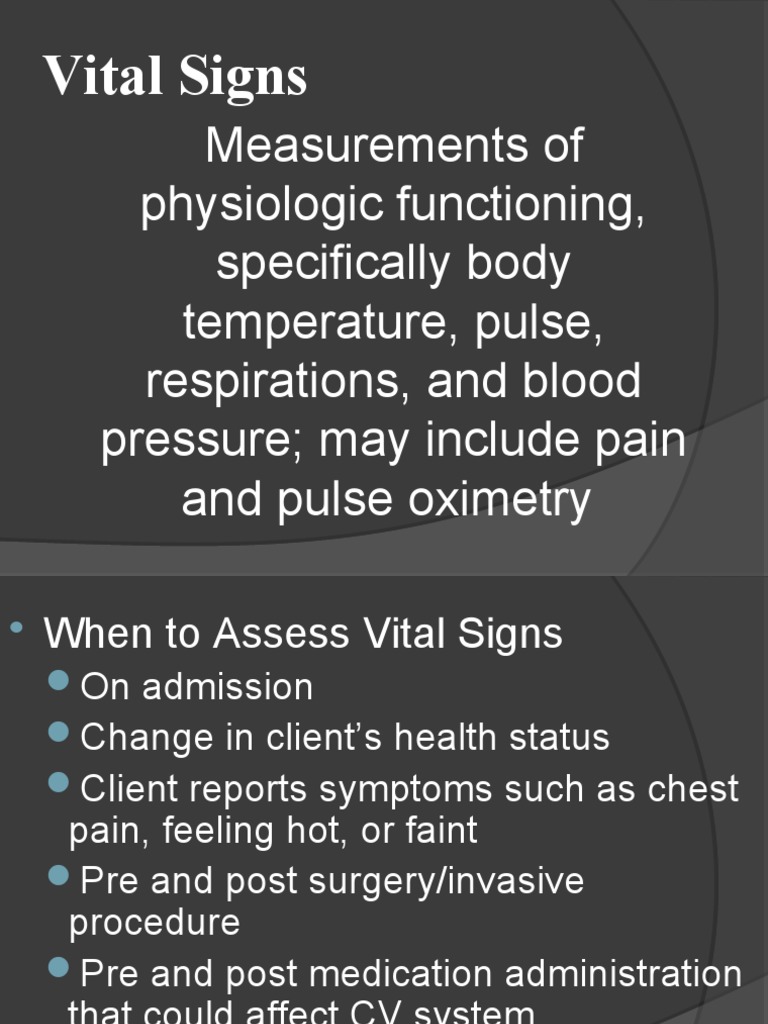 Vital Signs