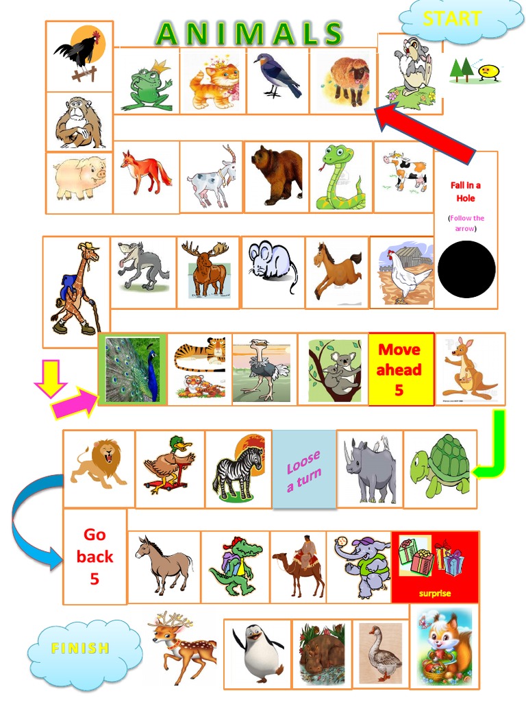 Animals Board Game | PDF