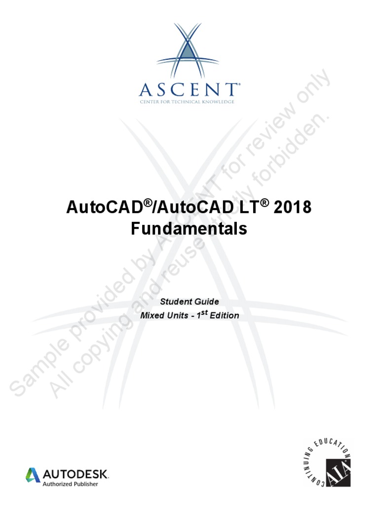 Acad LT 2018 Fundamentals Mu-Eval | PDF | Autodesk | Auto Cad