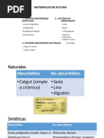 CUADRO SUTURAS (Absorbibles y No Absorbibles) | PDF
