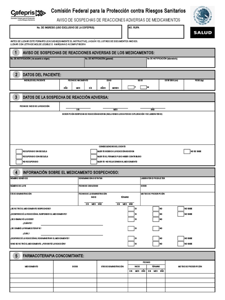 Form A To Avi Sore Acci Ones | PDF | Medicamentos con receta | Hospital