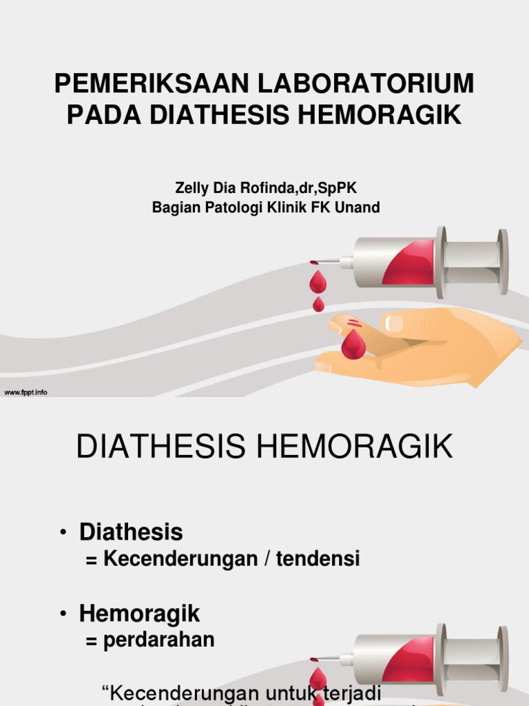 2.2.3.2 Pemeriksaan Laboratorium Pada Diatesis Hemoragik | PDF