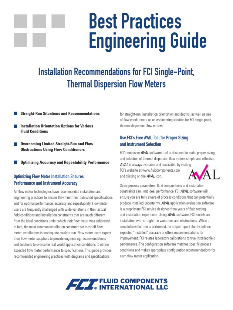Best Practices Engineering Guide RevB | PDF | Flow Measurement ...