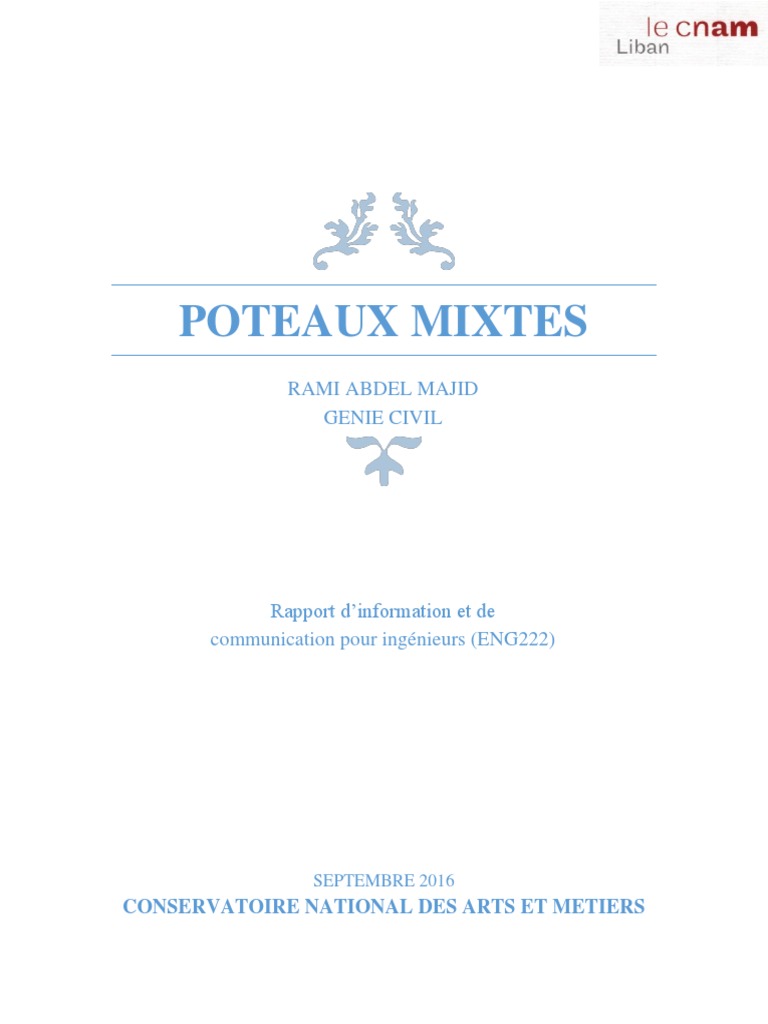 Construction Mixte - Poteaux Mixtes | PDF | Flexion (matériau) | Béton armé
