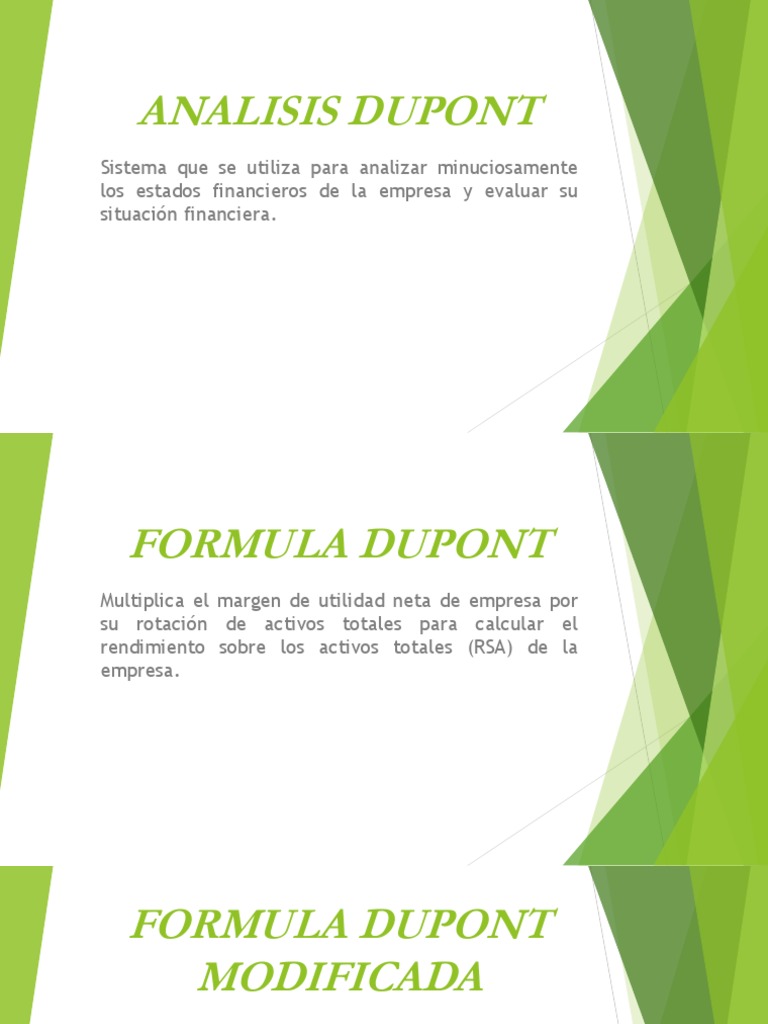 Analisis DuPont | PDF | Economía Financiera | Corporaciones