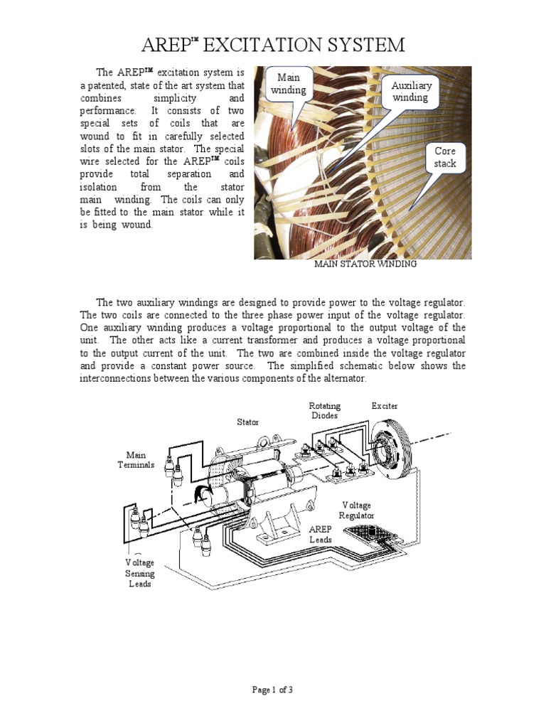 AREP Excitation White Paper | PDF | Rectifier | Electromagnetism