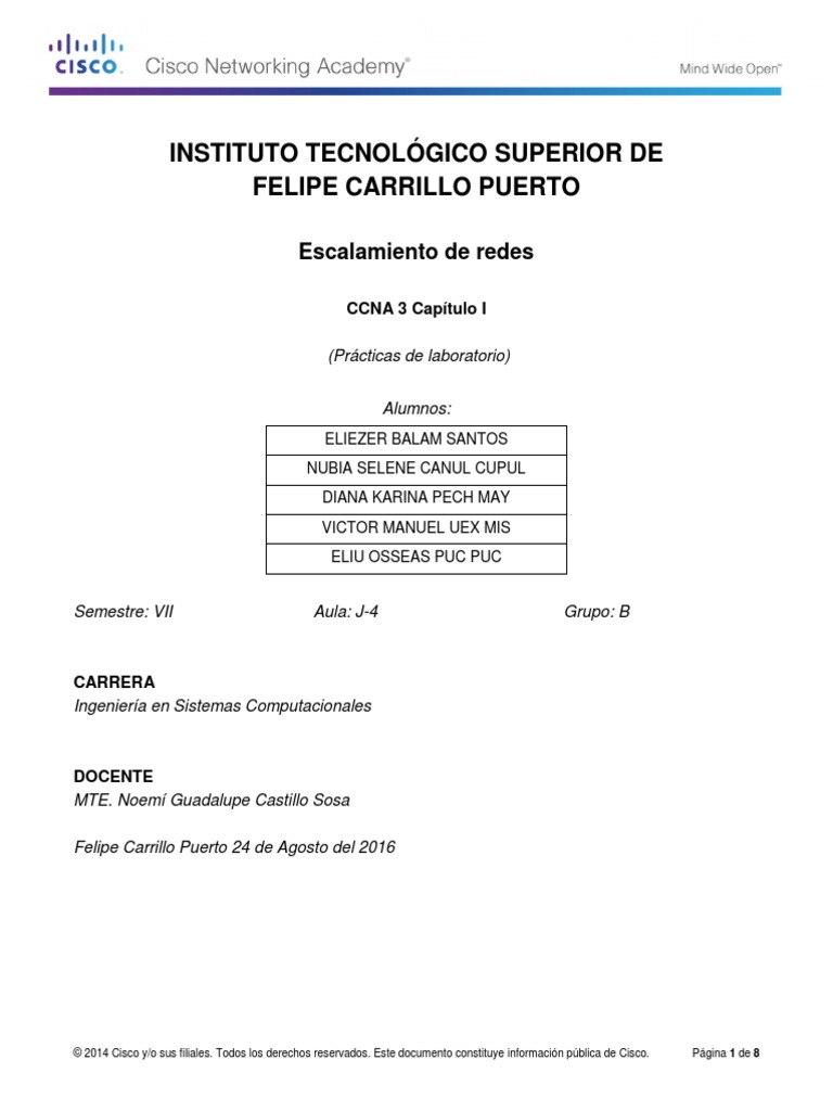 1.3.1.1 Layered Network Design Simulation Instructions | PDF | Enrutador (Computación) | Red de ...