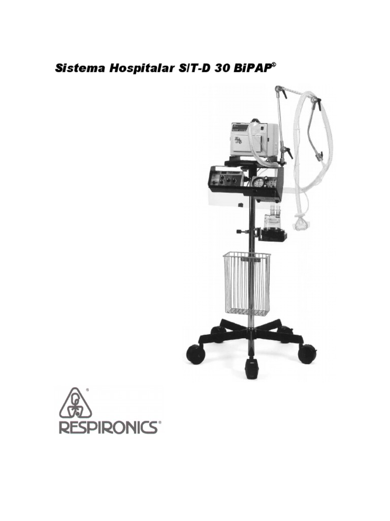 RESPIRONICS - BIPAP STD 30 - Sistema Hospitalar - Manual Clinico | PDF ...