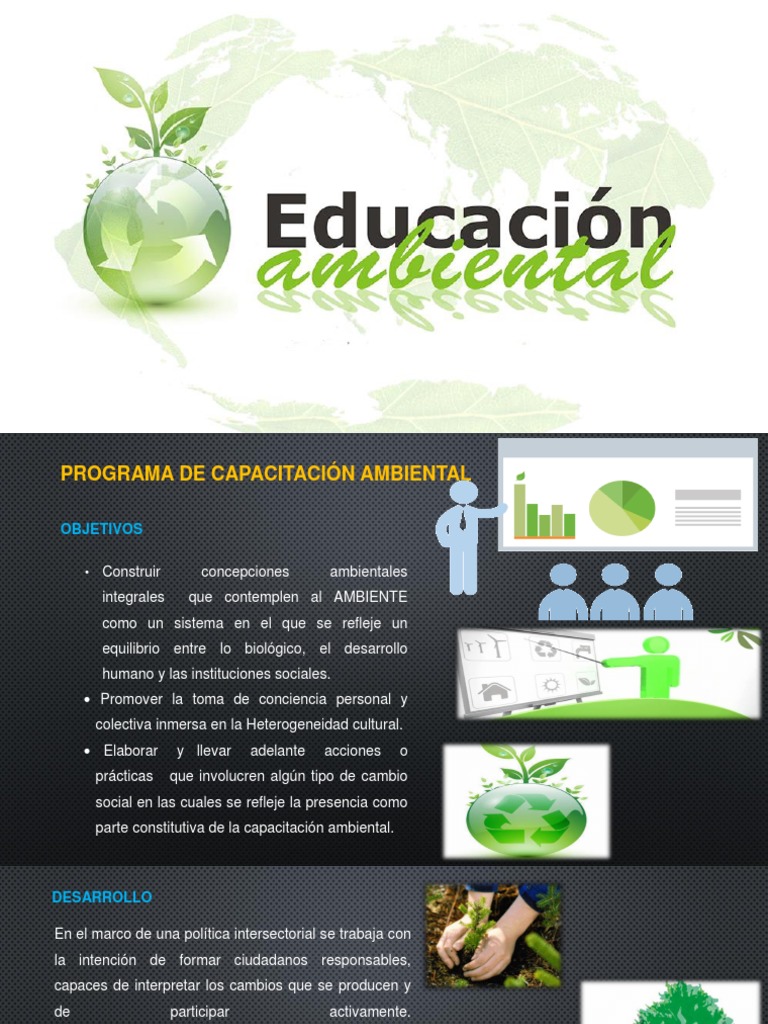 Programa de Capacitacion Ambiental | PDF | Sociedad | Evaluación