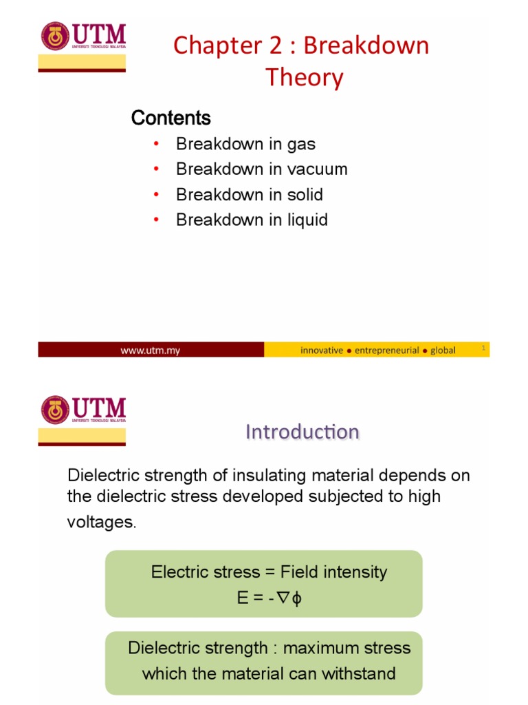 4 Breakdown Theory1 | PDF | Electrical Breakdown | Dielectric