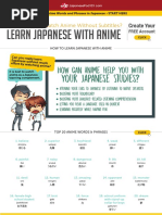 Essential Anime Vocabulary Guide | PDF | Semantics | Grammar