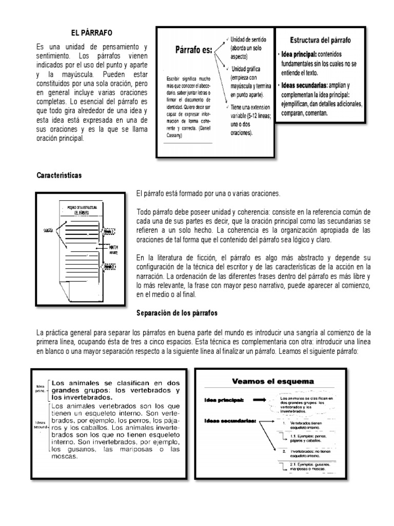 2.-EL-PARRAFO-SEGUN-LA-IDEA-PRINCIPAL.docx | Párrafo | Bibliotecas ...
