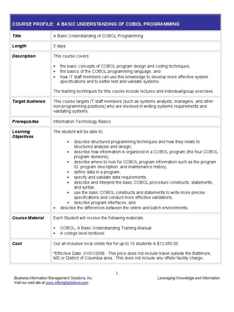 COBOL Commercial Pricing | Download Free PDF | Computer Programming | Computer Program
