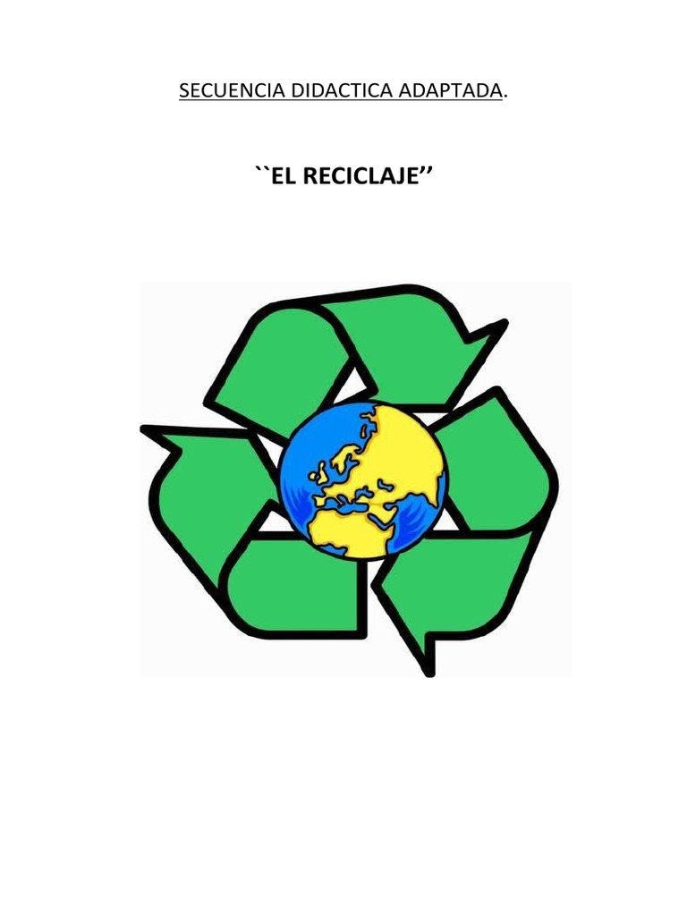 Secuencia Didactica Reciclaje | PDF | Reciclaje | Residuos