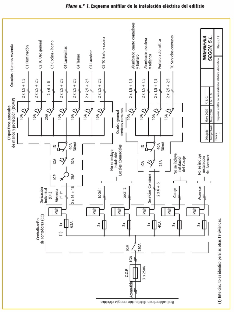 Diagrama Unifilar De Una Instalacion Electrica De Una Casa D