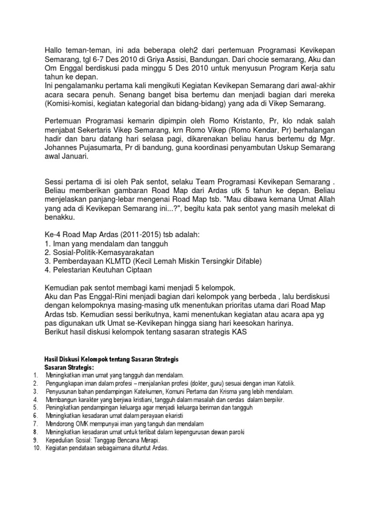 Contoh Program Kerja | PDF