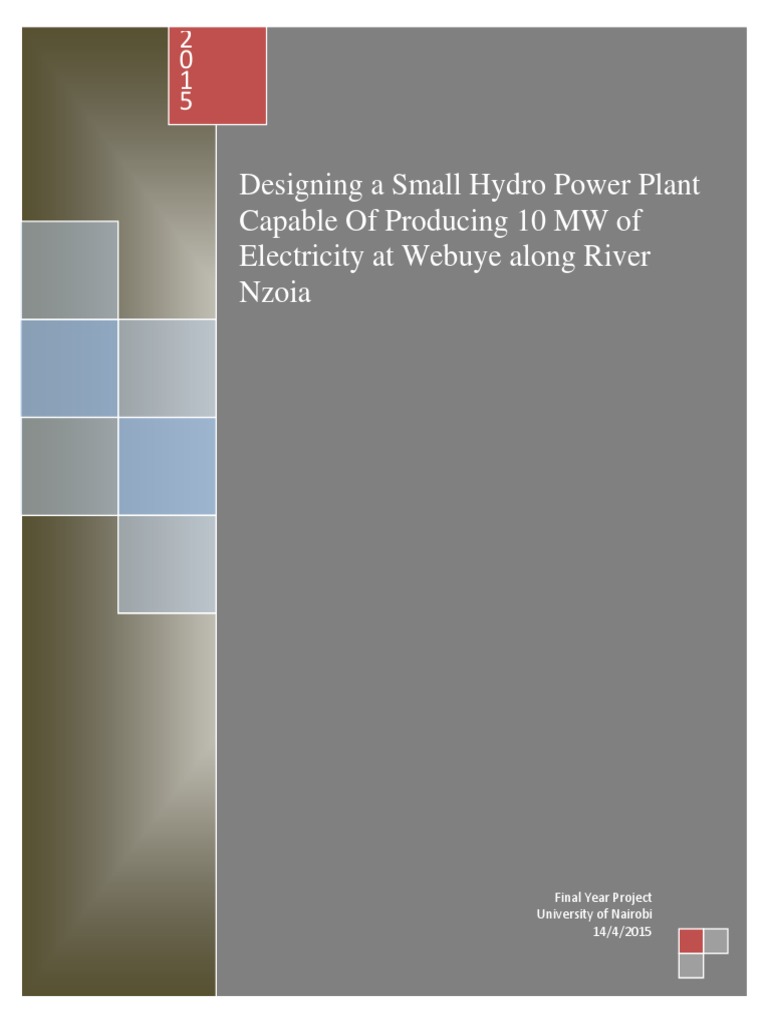 Design of 10 MW Hydro Power Plant | PDF | Turbine | Hydroelectricity