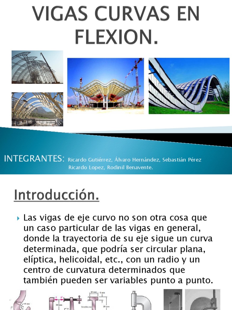 Vigas Curvas en Flexion Final | PDF | Doblar | Mecánica