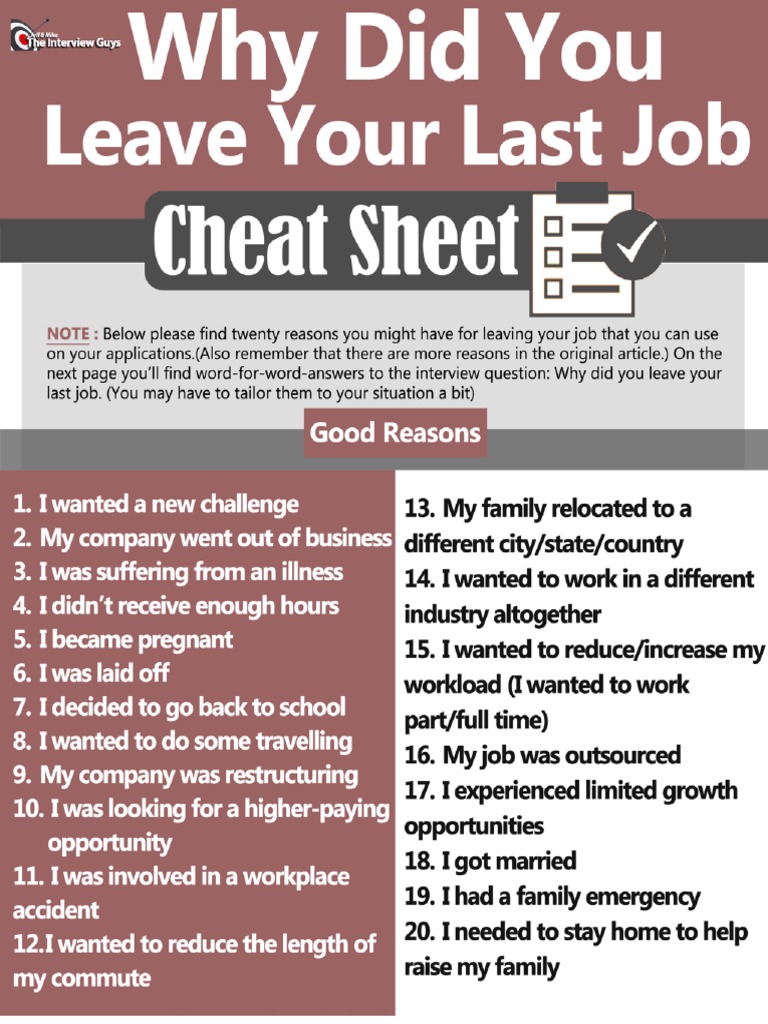 Reasons For Leaving A Job Discover The Top 5 Reasons Workers Want To