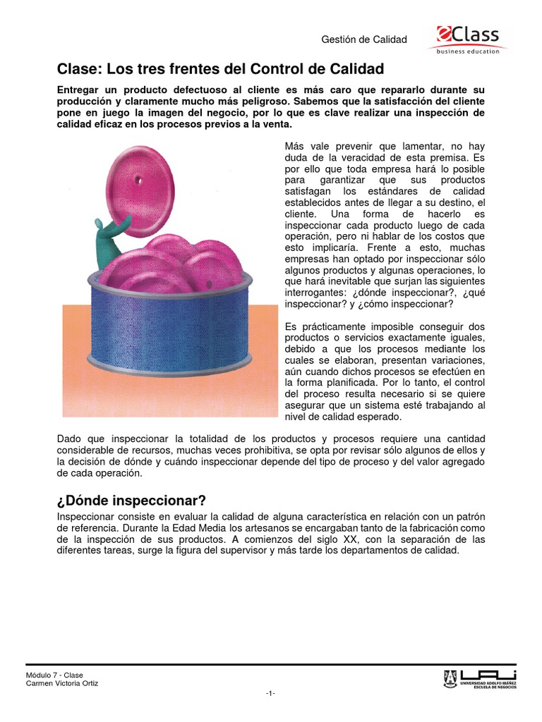 Estrategias de Inspección de Calidad | PDF | Muestreo (Estadísticas ...