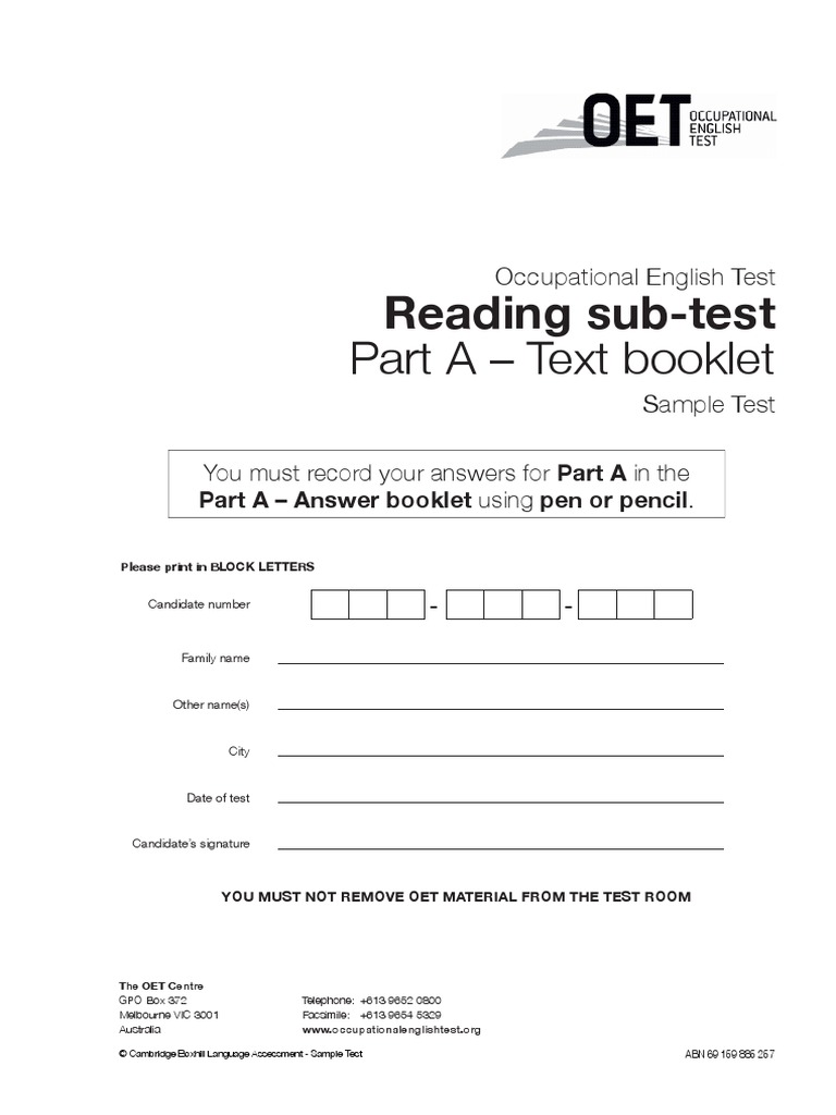 OET Reading Test 6 - Part A | Obesity | Cardiovascular Diseases