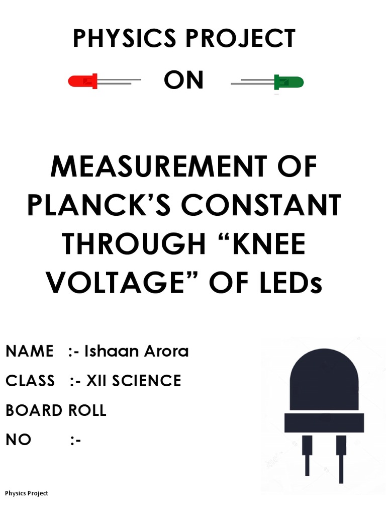 Measurement of Planck's Constant with LEDs | PDF | Light Emitting Diode ...