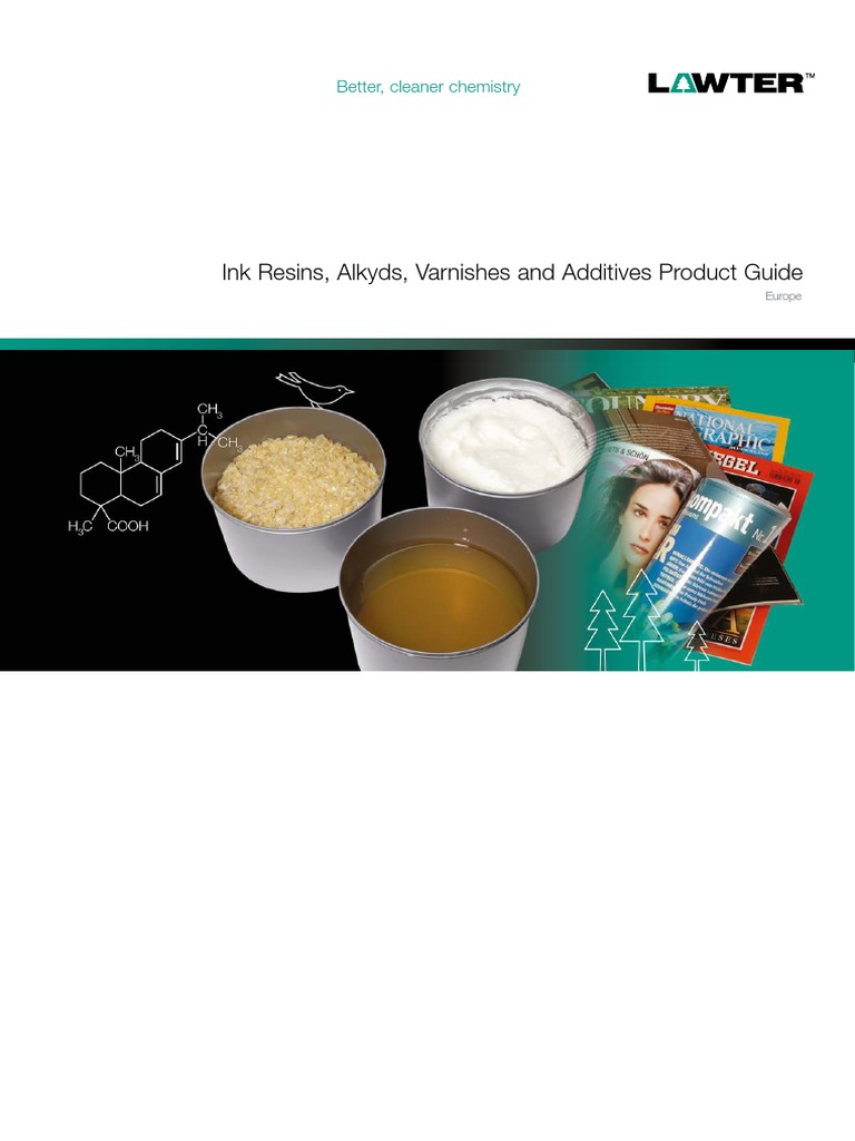 Lawter Ink Resins, Alkyds, Varnishes and Additives Product Guide | PDF ...
